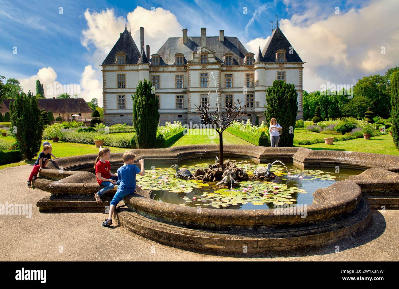 Castle of Cormatin, Saone-et-Loire Department, Burgundy Region ...