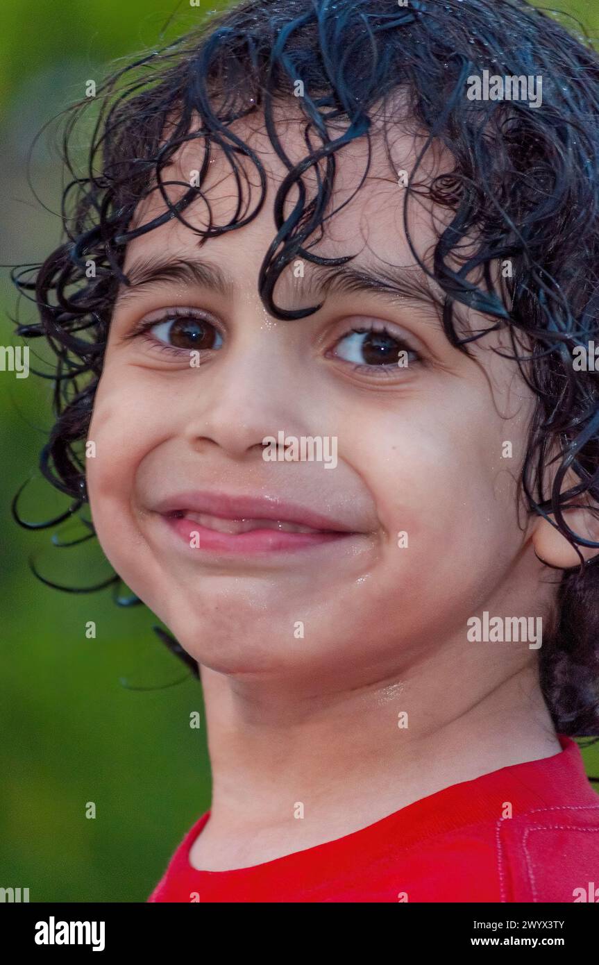 Portrait of child boy male person kid, Latin American ethnicity and ...