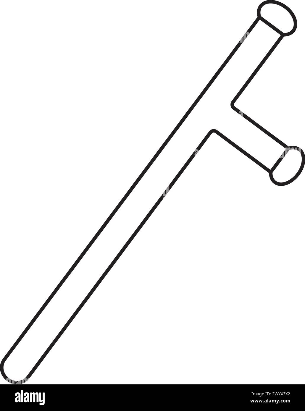 Police Batons icon, vector illustration symbol design Stock Vector ...