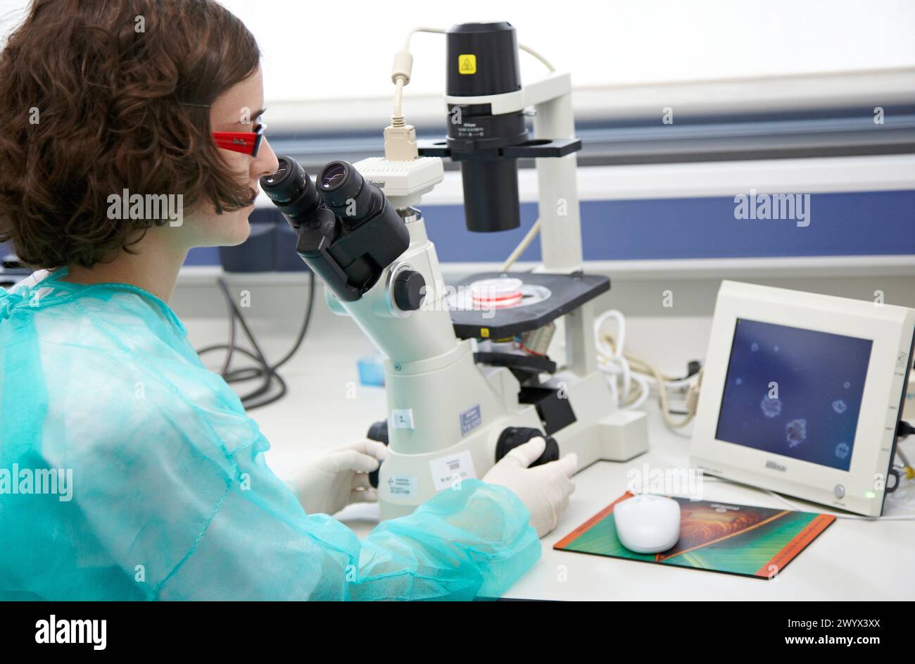 Inverted microscopes hi-res stock photography and images - Alamy