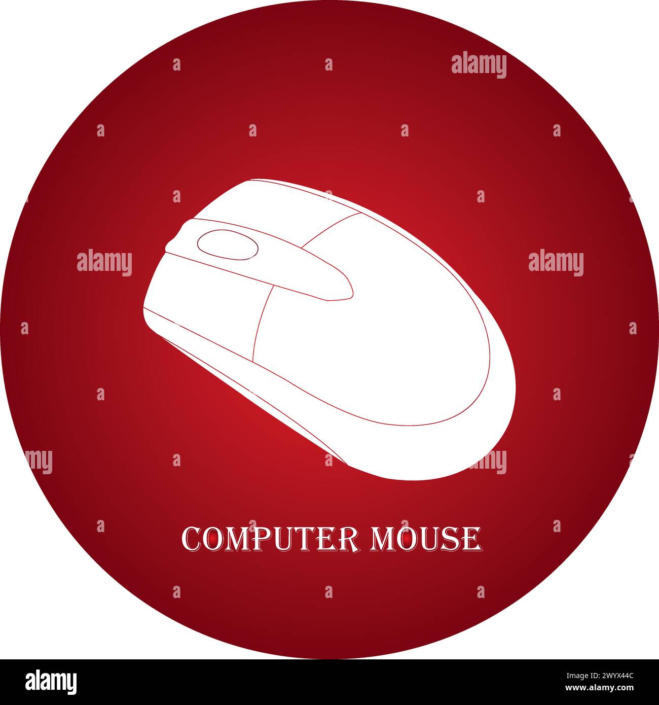 Wired mouse icon Stock Vector Images - Alamy