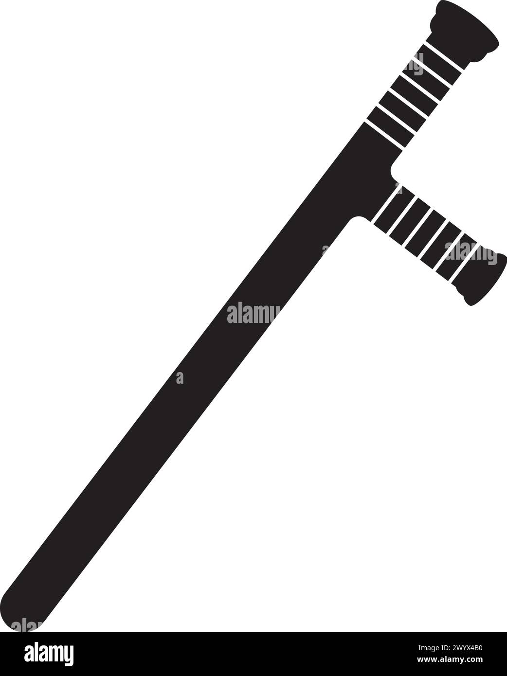 Police hit with batons Stock Vector Images - Alamy