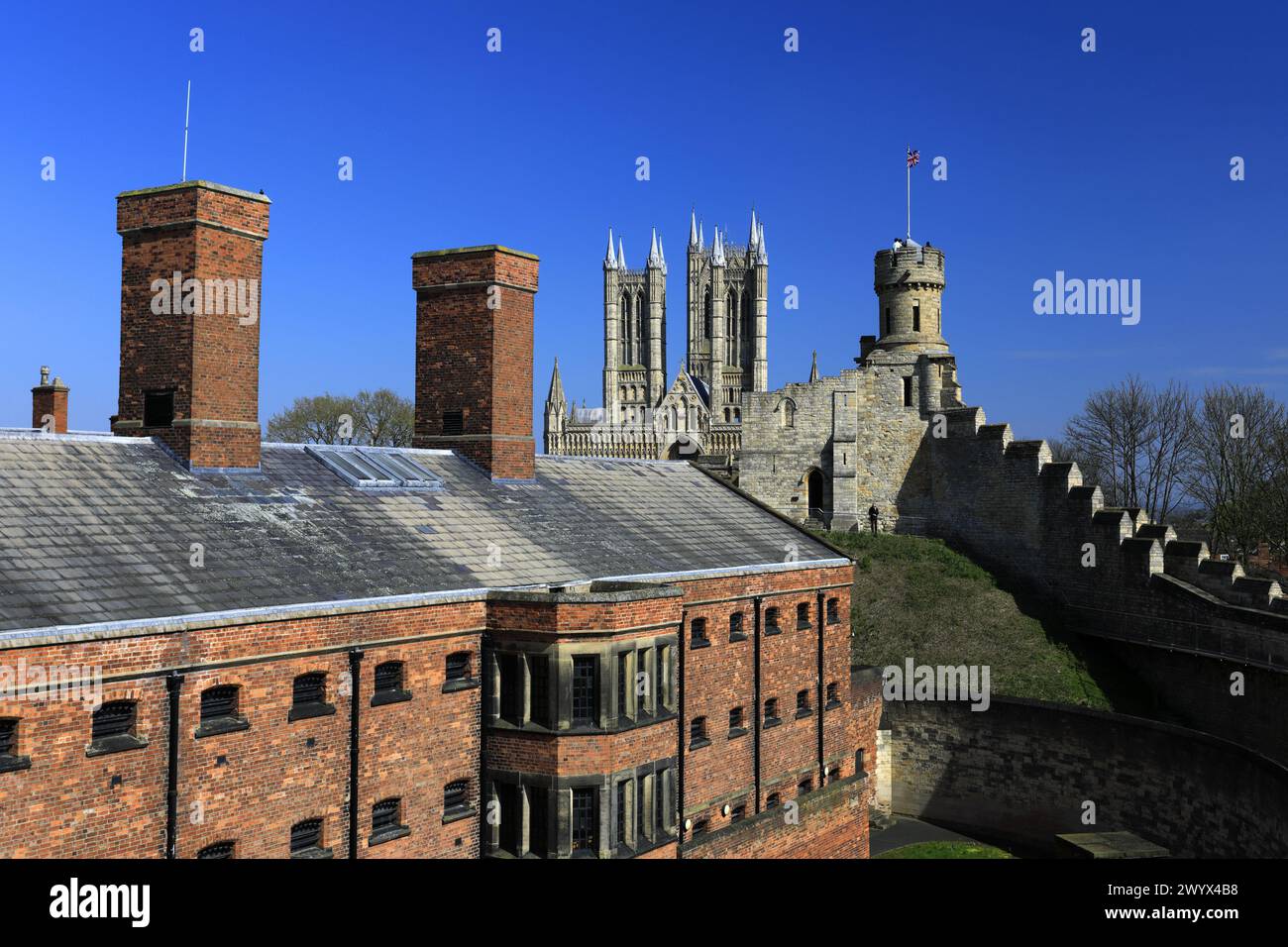 The Victorian Prison inside Lincoln Castle, Lincoln City, Lincolnshire ...