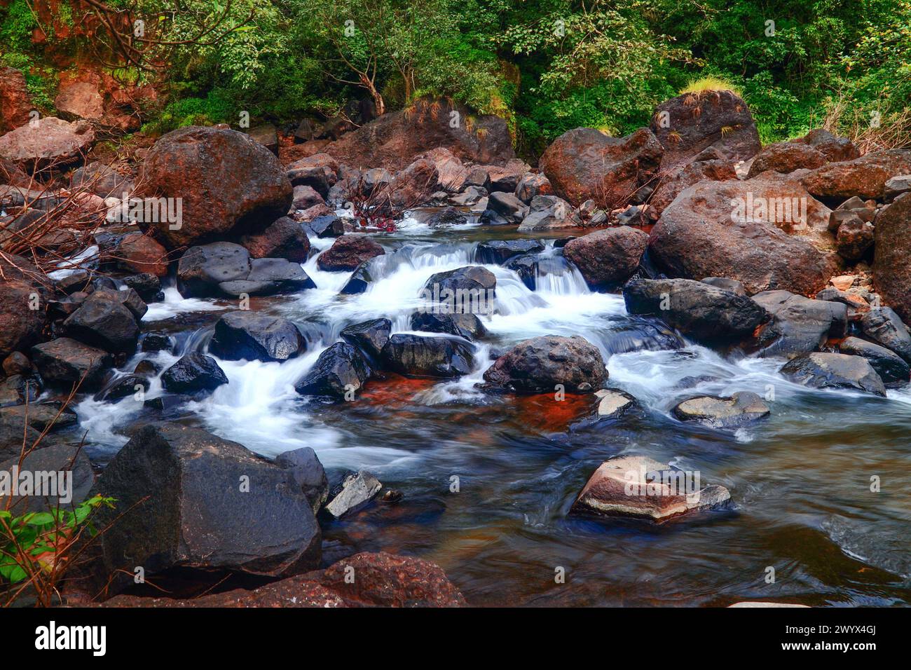 Spring Water from the Mountain, breathtaking scene Stock Photo - Alamy