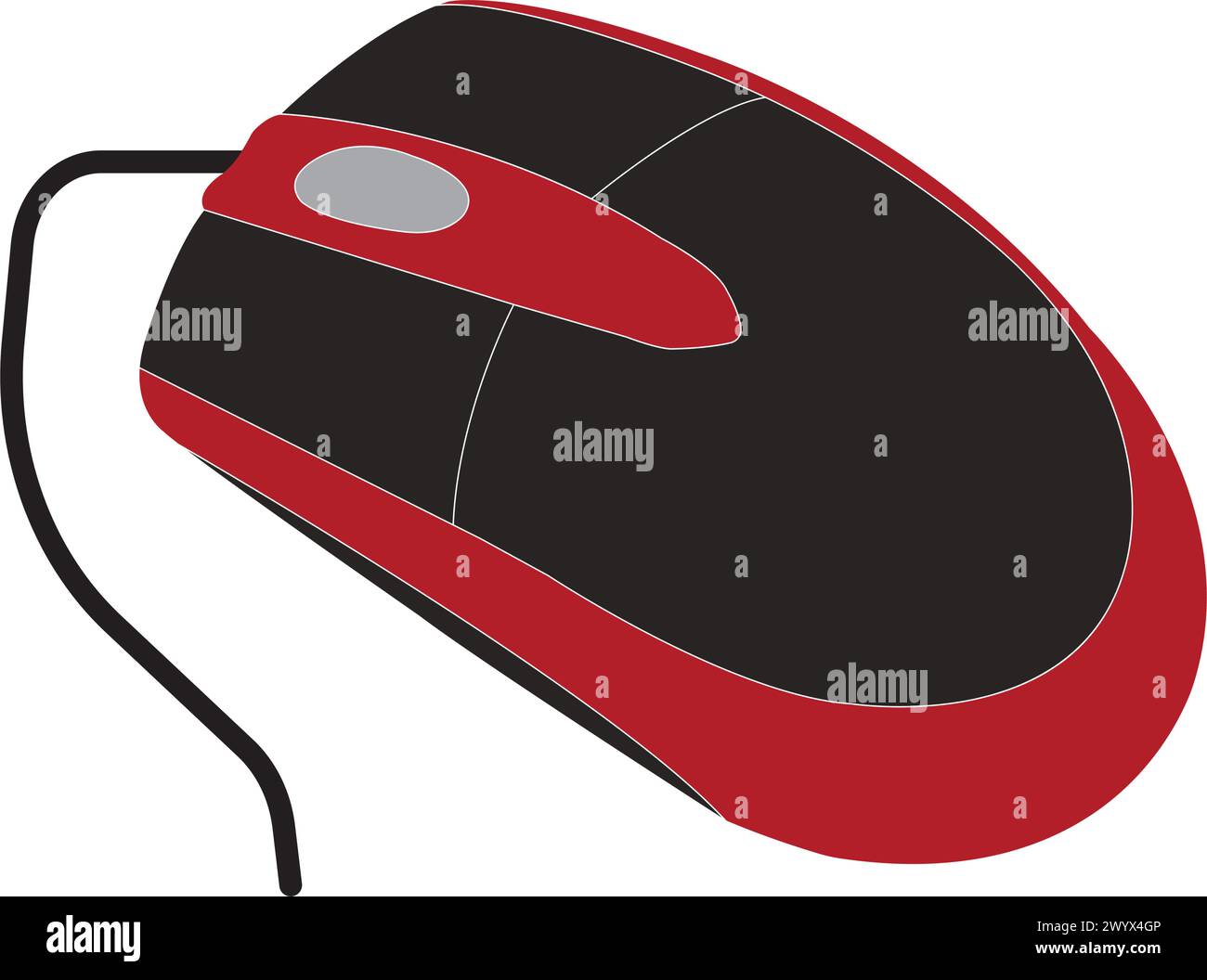 Wired mouse icon Stock Vector Images - Alamy