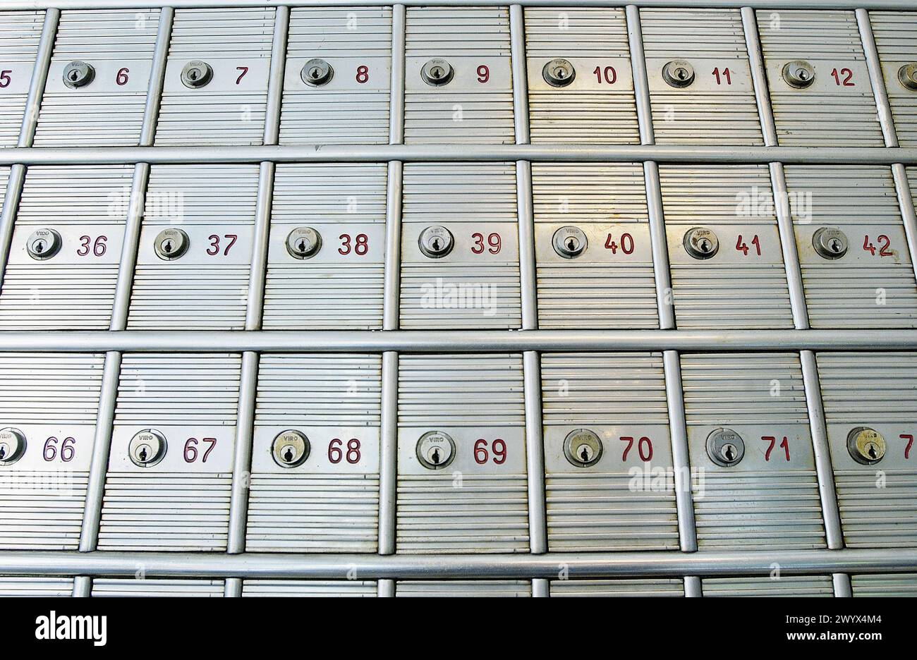Po boxes closed hi-res stock photography and images - Alamy