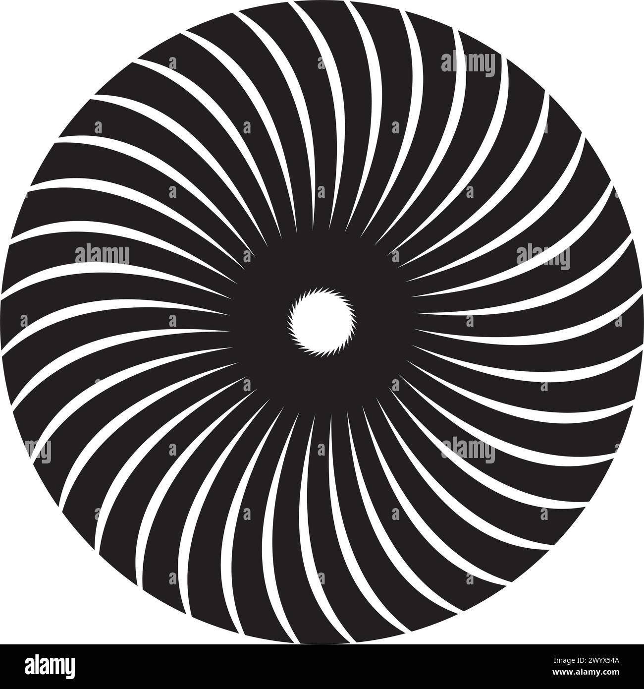 Black white dotted circular hi-res stock photography and images - Alamy