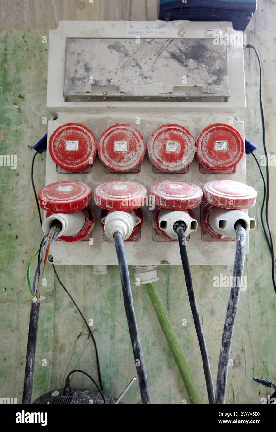 Portable socket outlet, electrical distribution system, church under ...