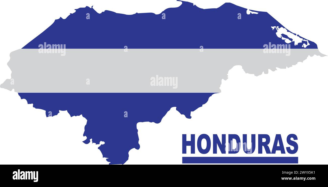 Honduras boundary Cut Out Stock Images & Pictures - Alamy