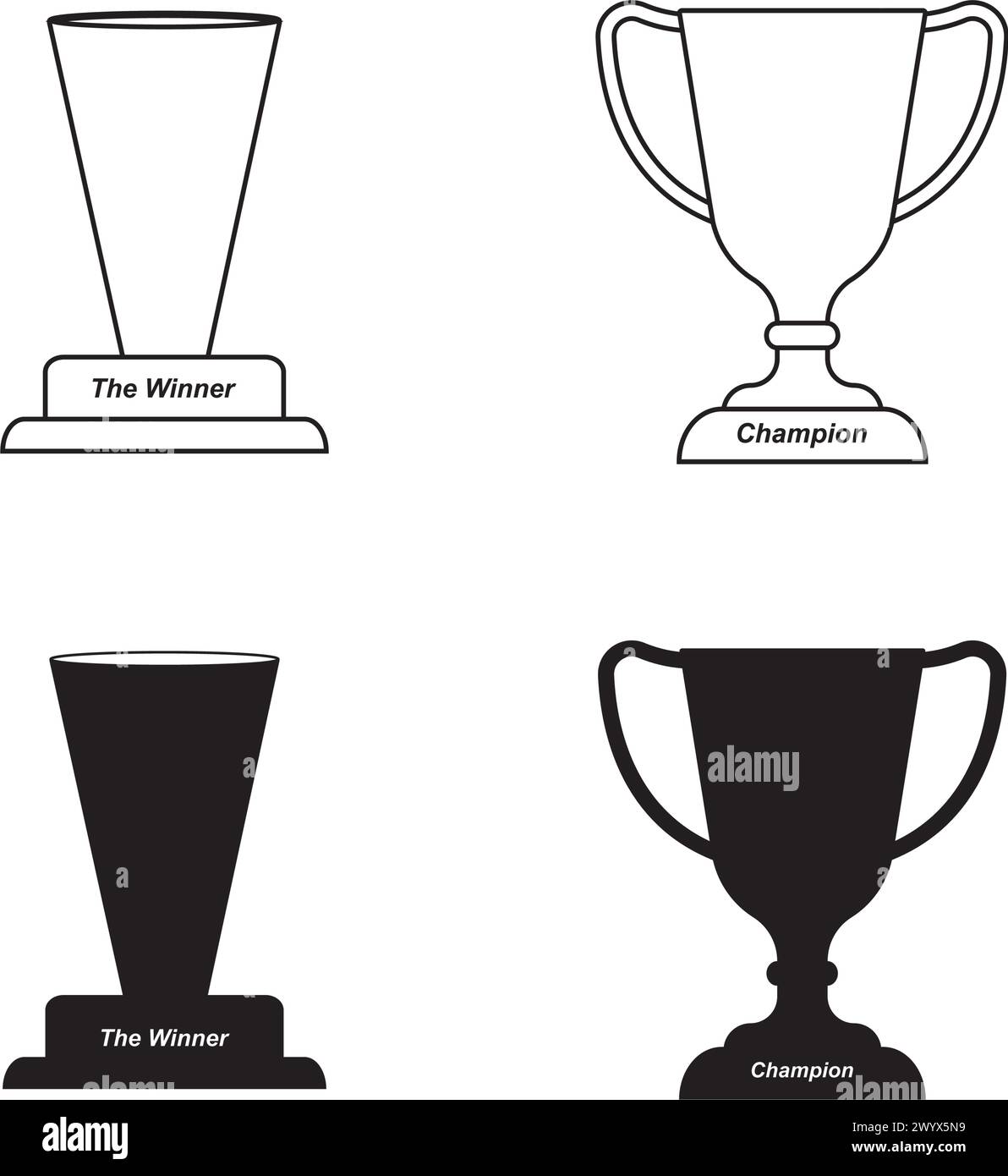 Winner trophy icon vector design illustration Stock Vector Image & Art ...