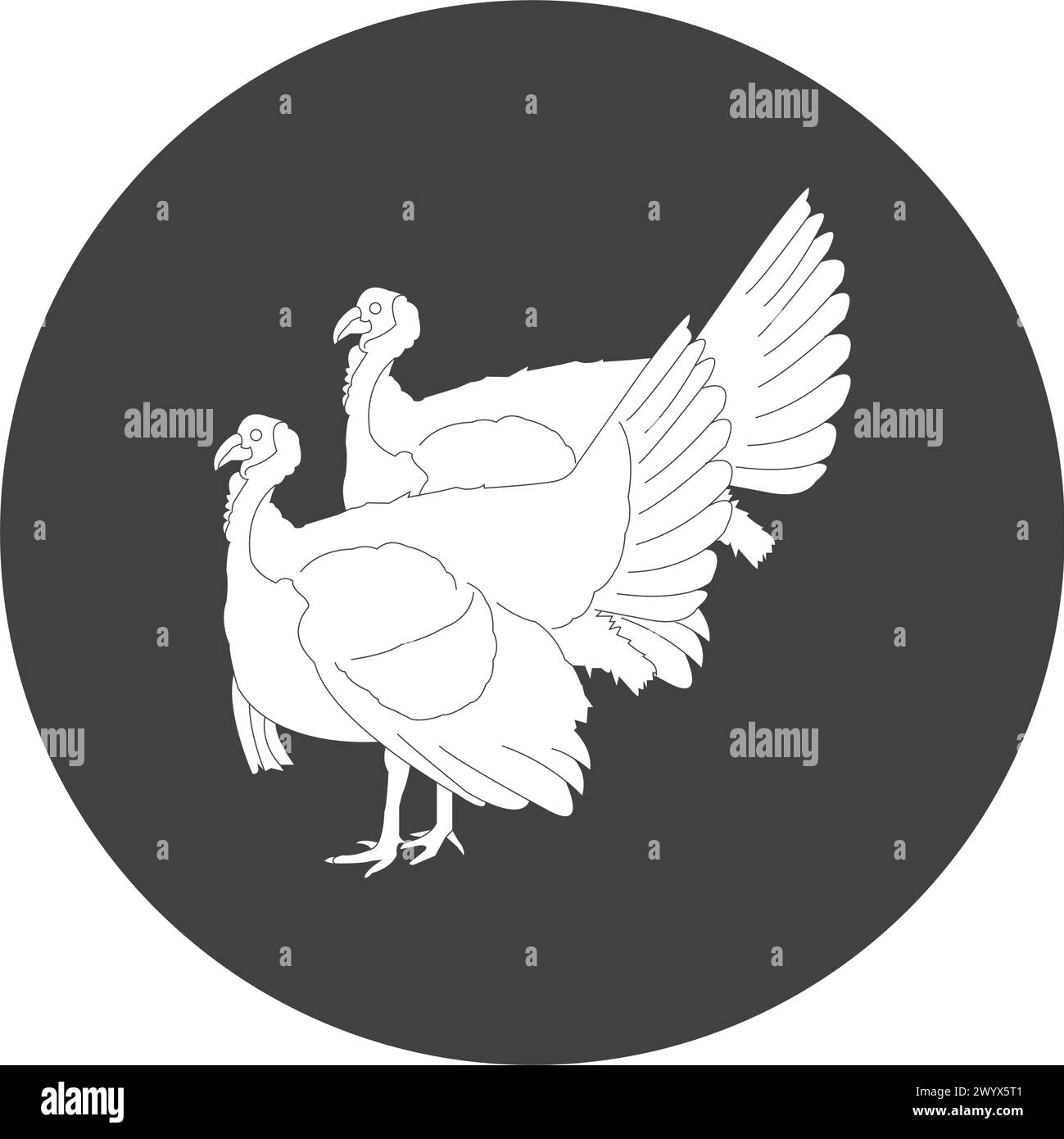 Turkey icon vector illustration symbol design Stock Vector Image & Art ...