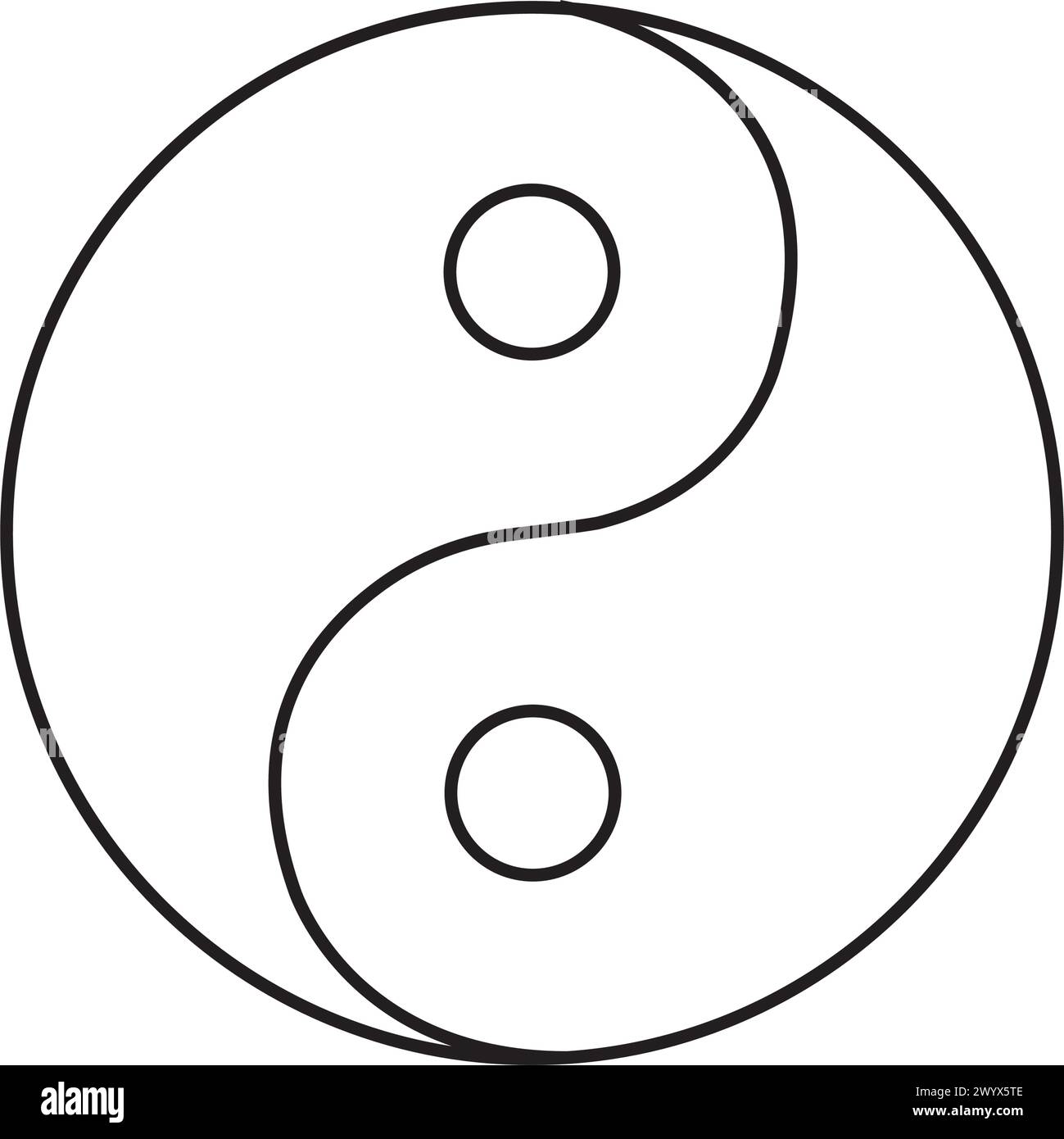 Ying Yang Icon Vector Illustration Symbol Design Stock Vector Image And Art Alamy