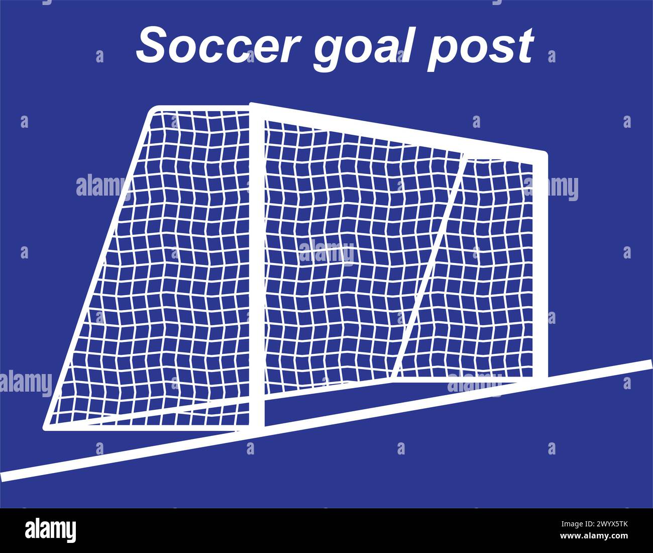 Soccer goal post stadium Stock Vector Images - Alamy