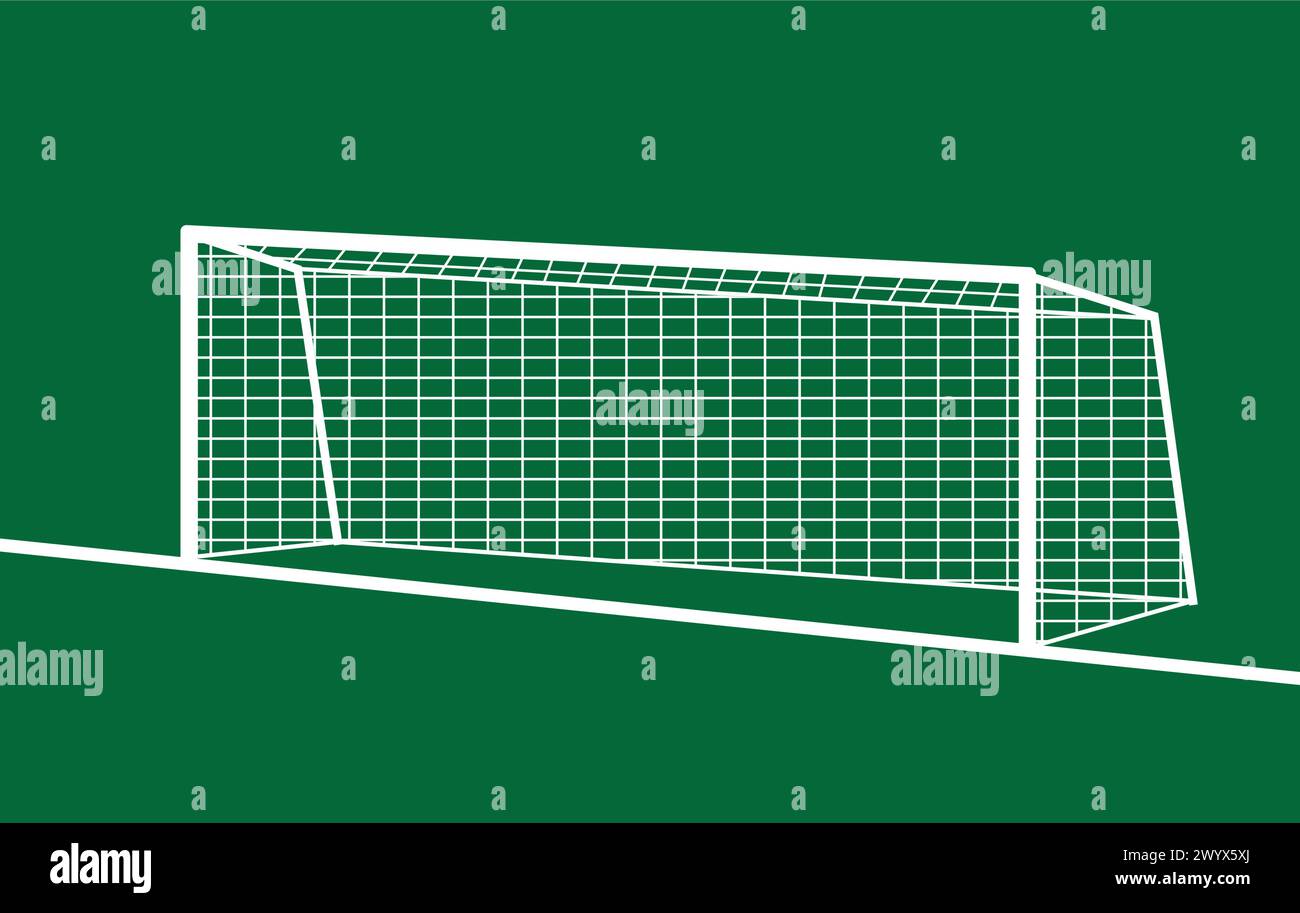 Foot stadium goal post Stock Vector Images - Alamy