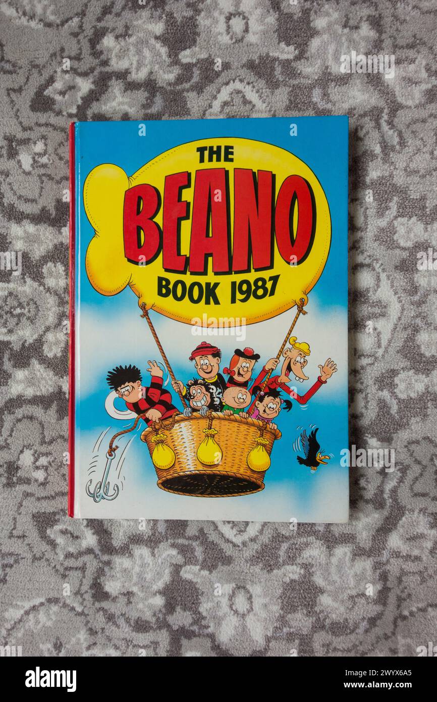Close-up of the Bash Street Kids on the cover of the Beano Book 1987 ...