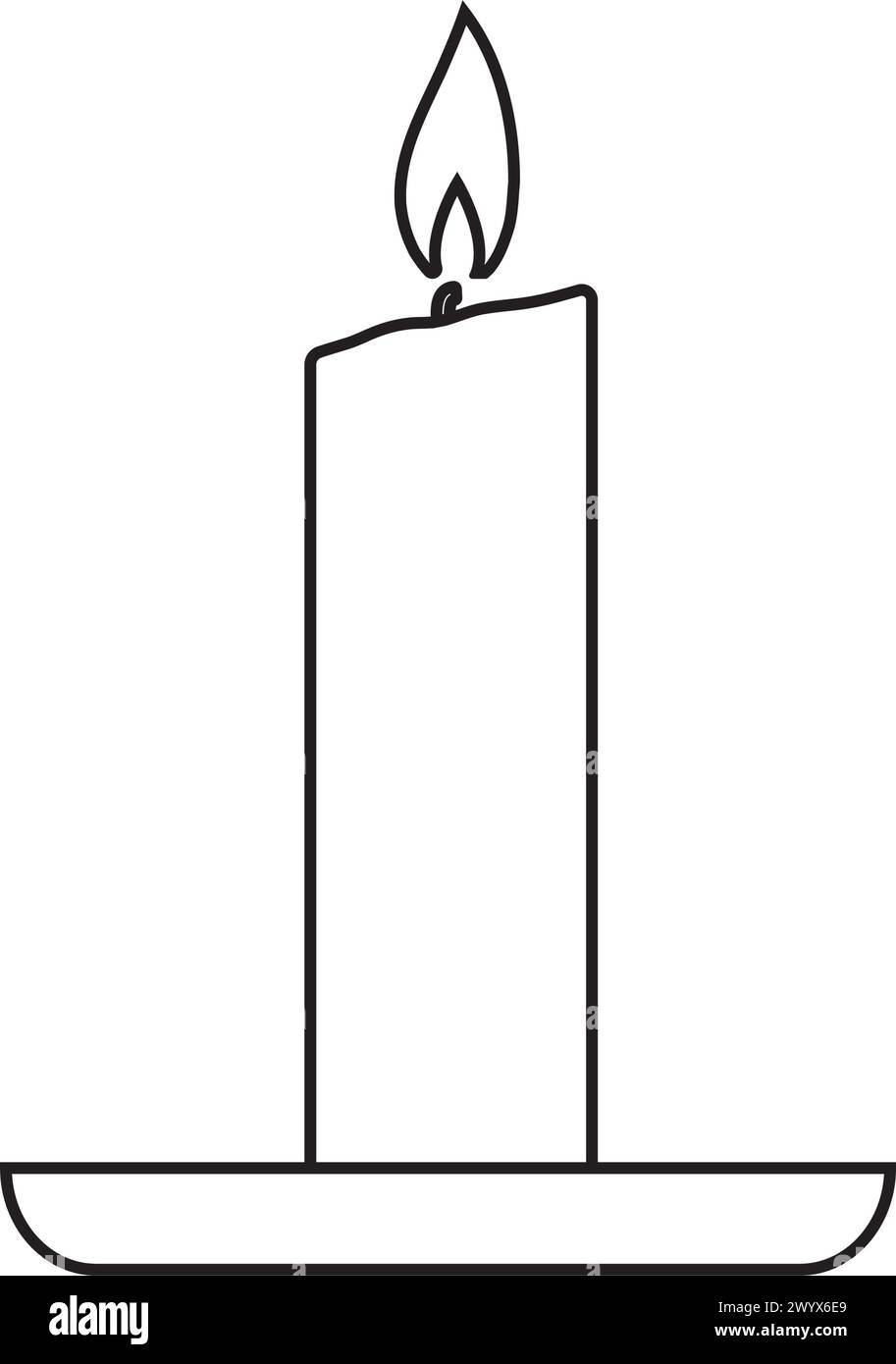 Candle icon vector illustration symbol design Stock Vector Image & Art ...