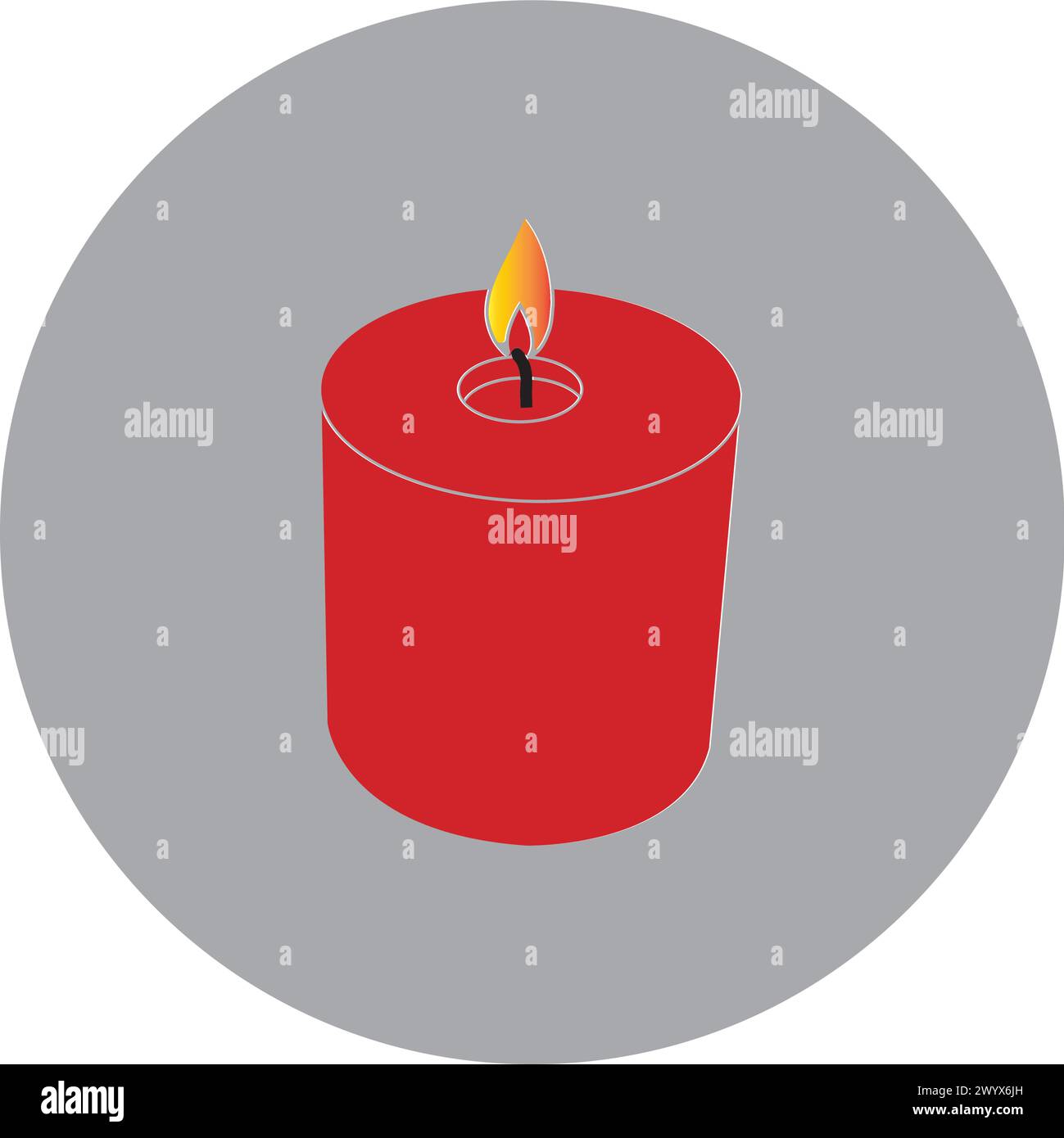 Candle icon vector illustration symbol design Stock Vector Image & Art ...