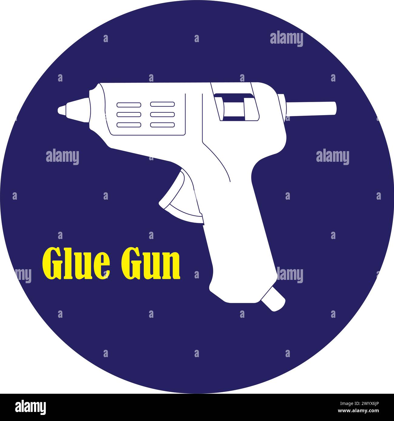 Glue gun icon vector illustration symbol design Stock Vector Image ...