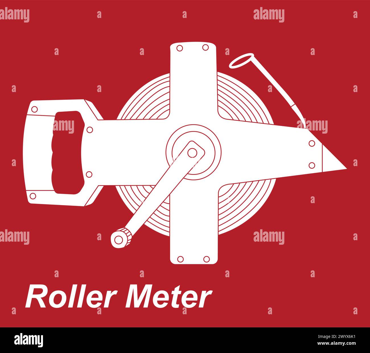 Roller meter icon vector illustration symbol design Stock Vector Image ...