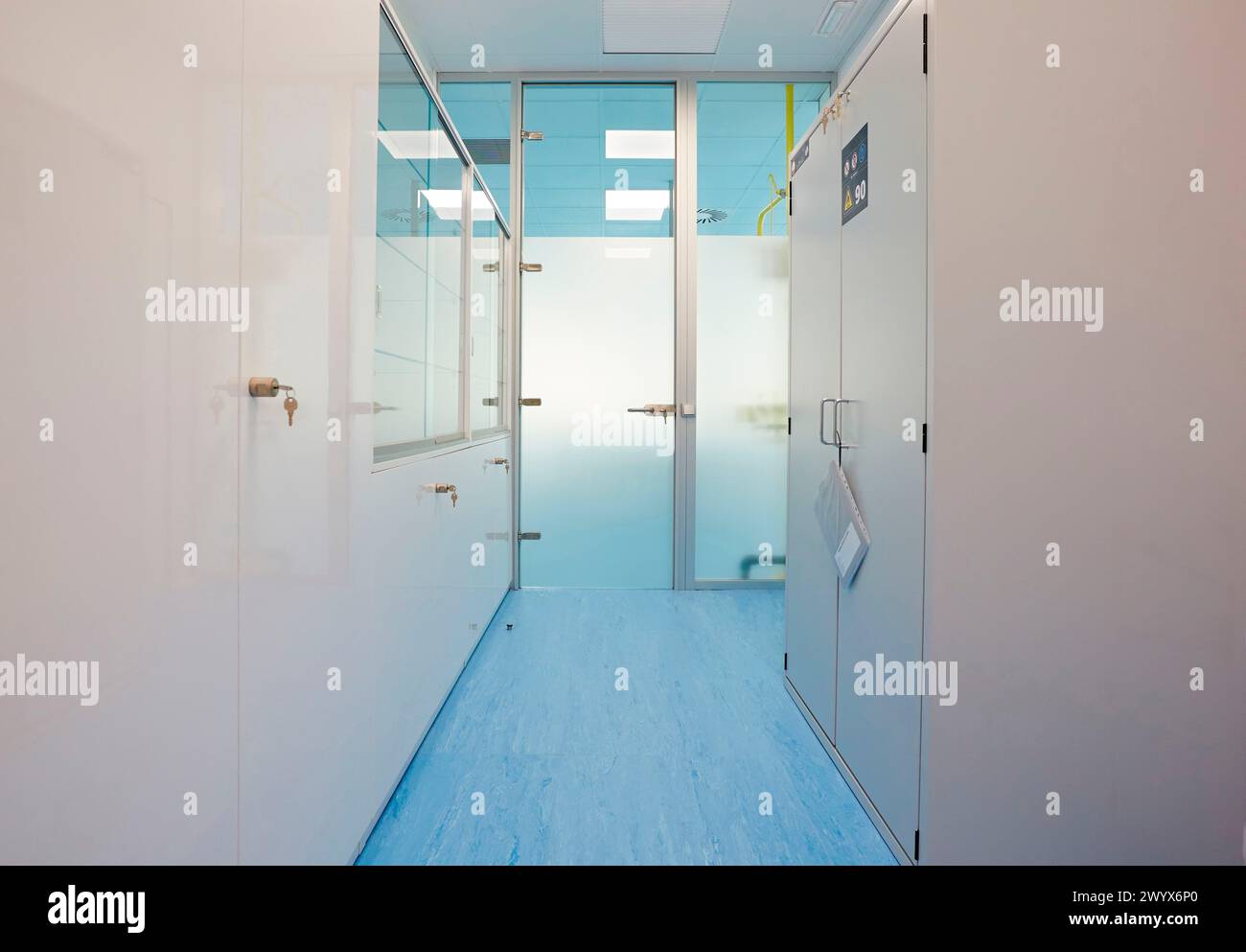 Bio pharmaceutical laboratory. Empty chemical laboratory. Barcelona ...