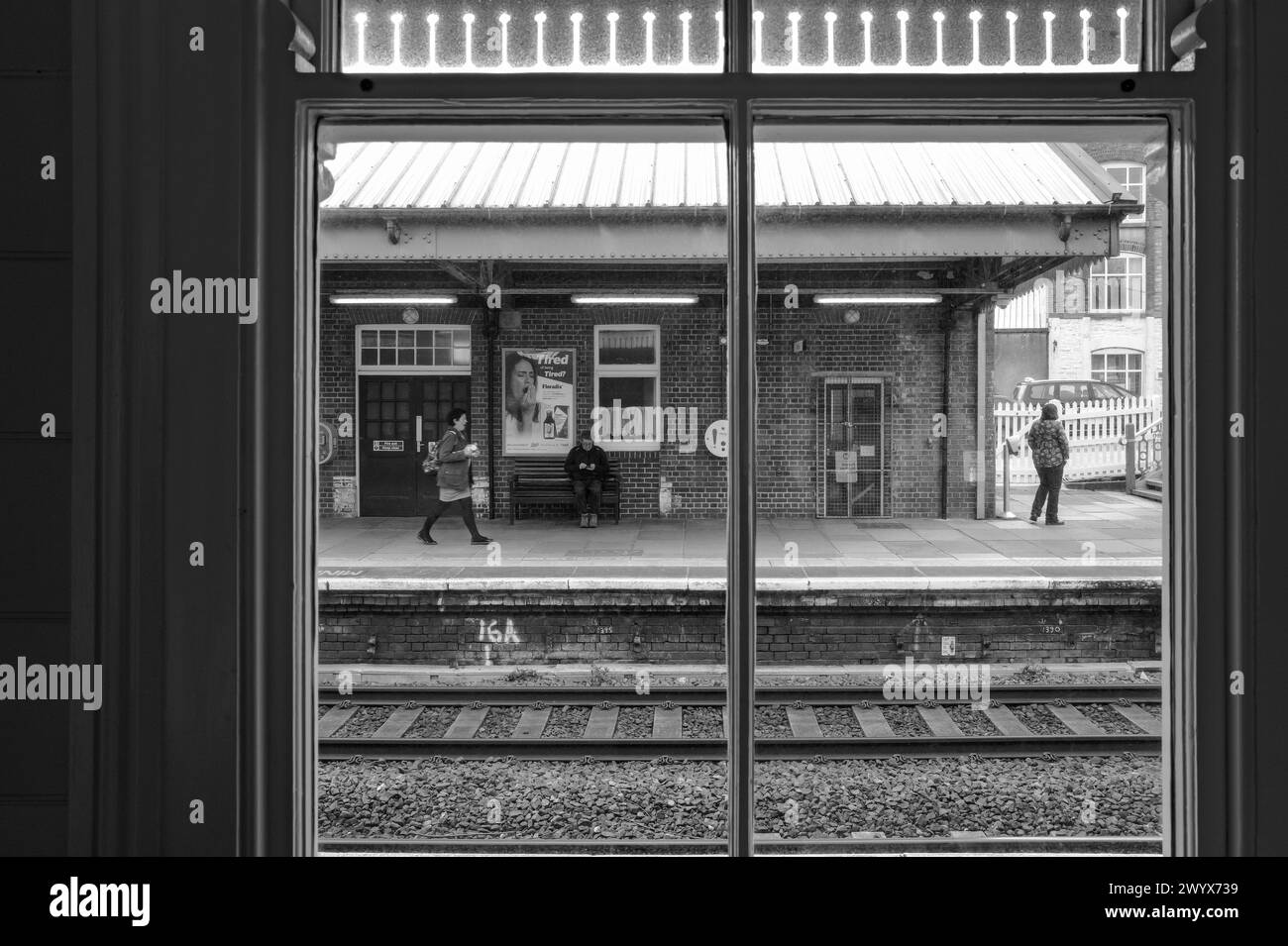 Steps of footbridge Black and White Stock Photos & Images - Alamy