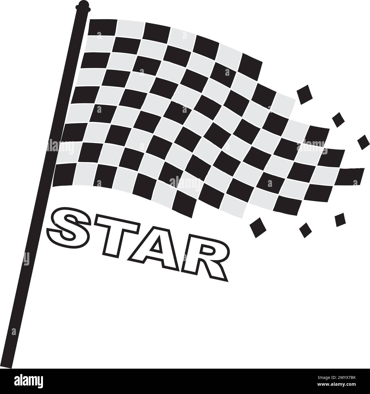 Race flag icon vector illustration template design Stock Vector Image ...