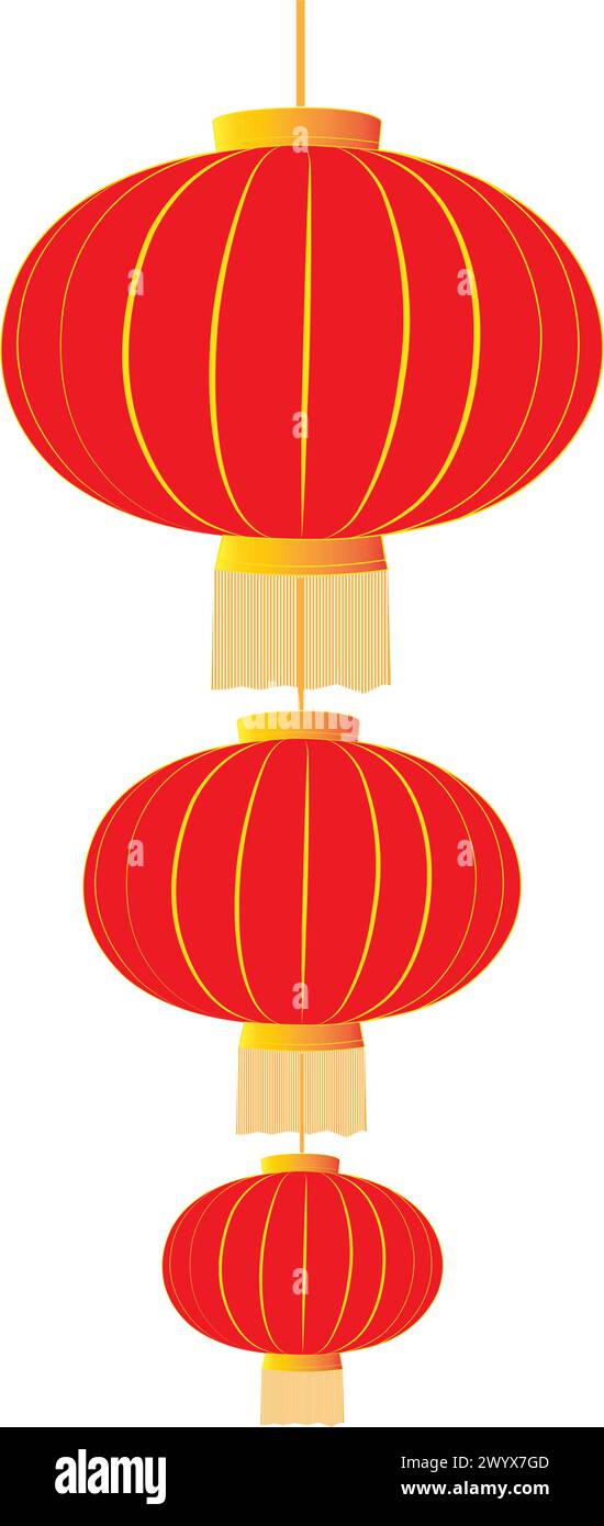 Set chinese lanterns hanging hi-res stock photography and images - Alamy