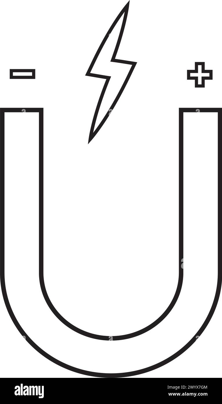 Magnetic field magnetism Stock Vector Images - Alamy