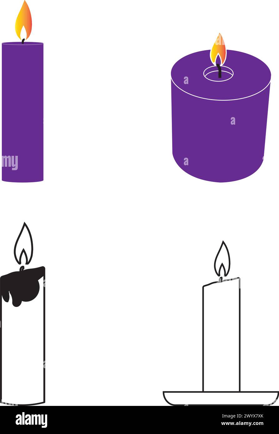Candle icon vector illustration symbol design Stock Vector Image & Art ...