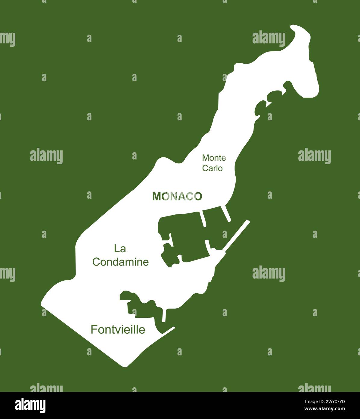 Monaco map ikon vector illustration design Stock Vector Image & Art - Alamy