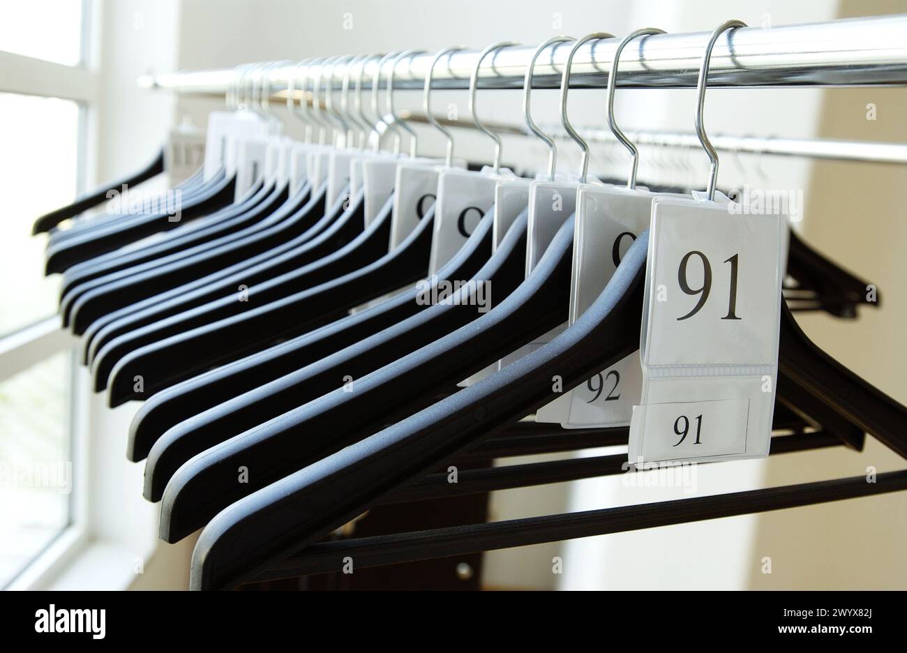 Hanger at lecture hall Stock Photo - Alamy