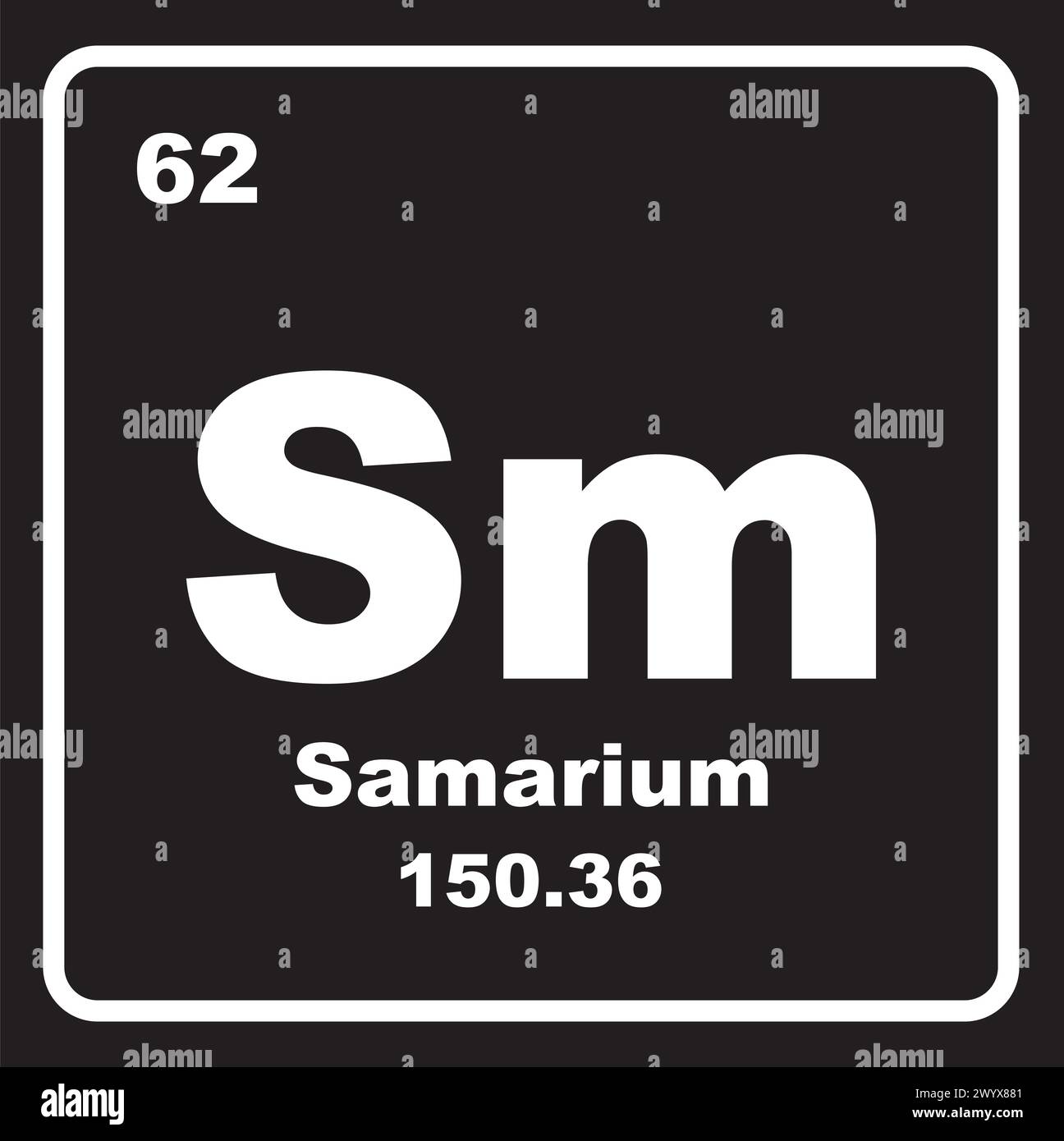 Samarium atom Stock Vector Images - Alamy