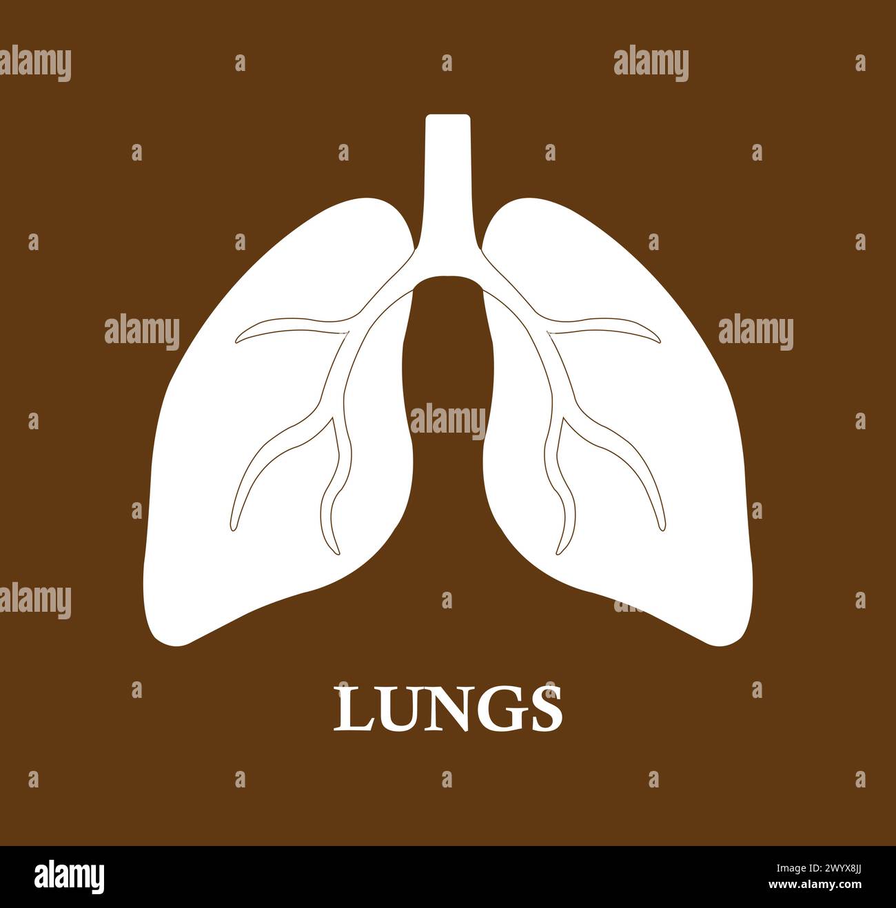 Lung icon vector illustration symbol design Stock Vector Image & Art ...