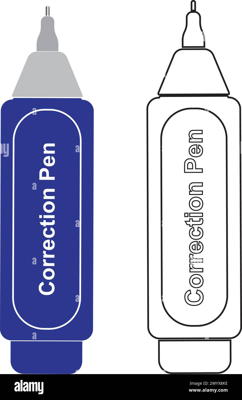Liquid paper correction Stock Vector Images - Alamy