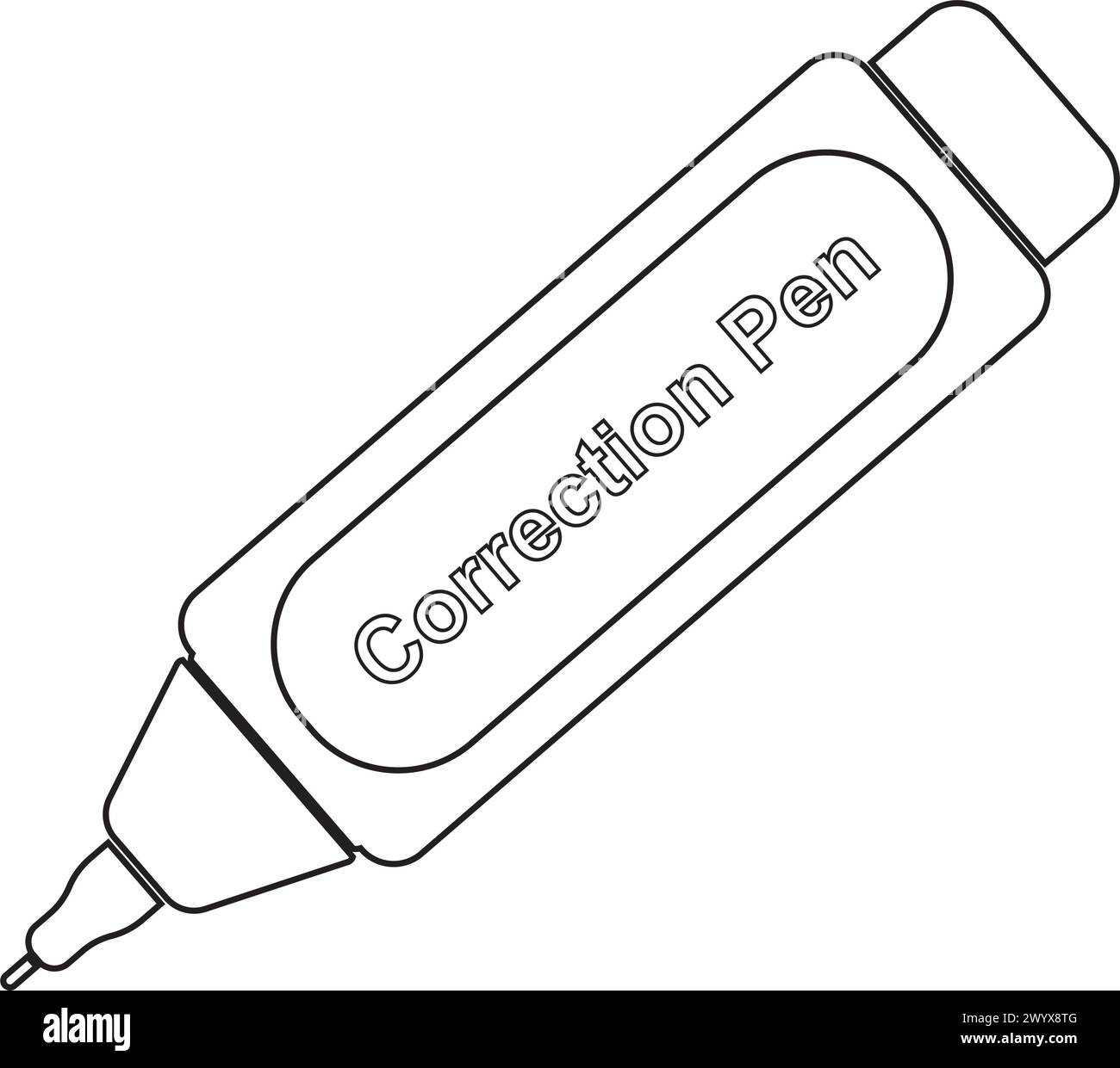 Liquid paper correction Stock Vector Images - Alamy