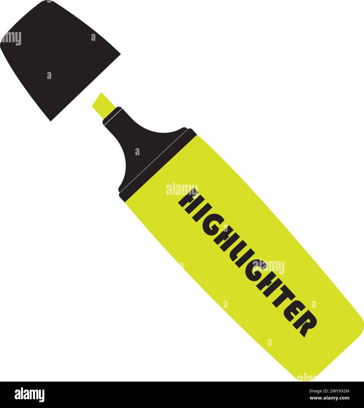 Paper highlighter Stock Vector Images - Alamy
