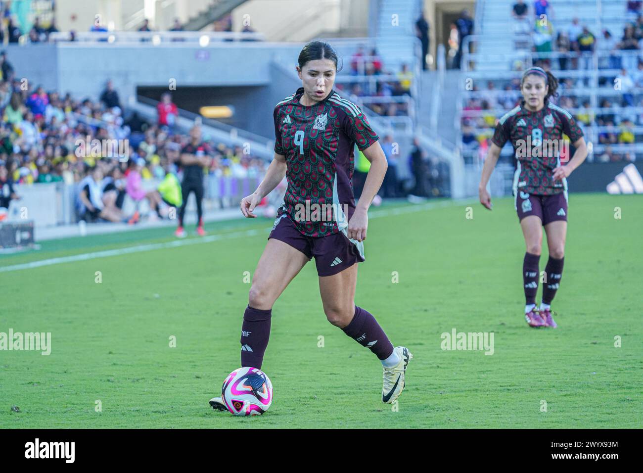 Orlando, Florida, April 6, 2024, Mexico forward Kiana Palacios #9 ...
