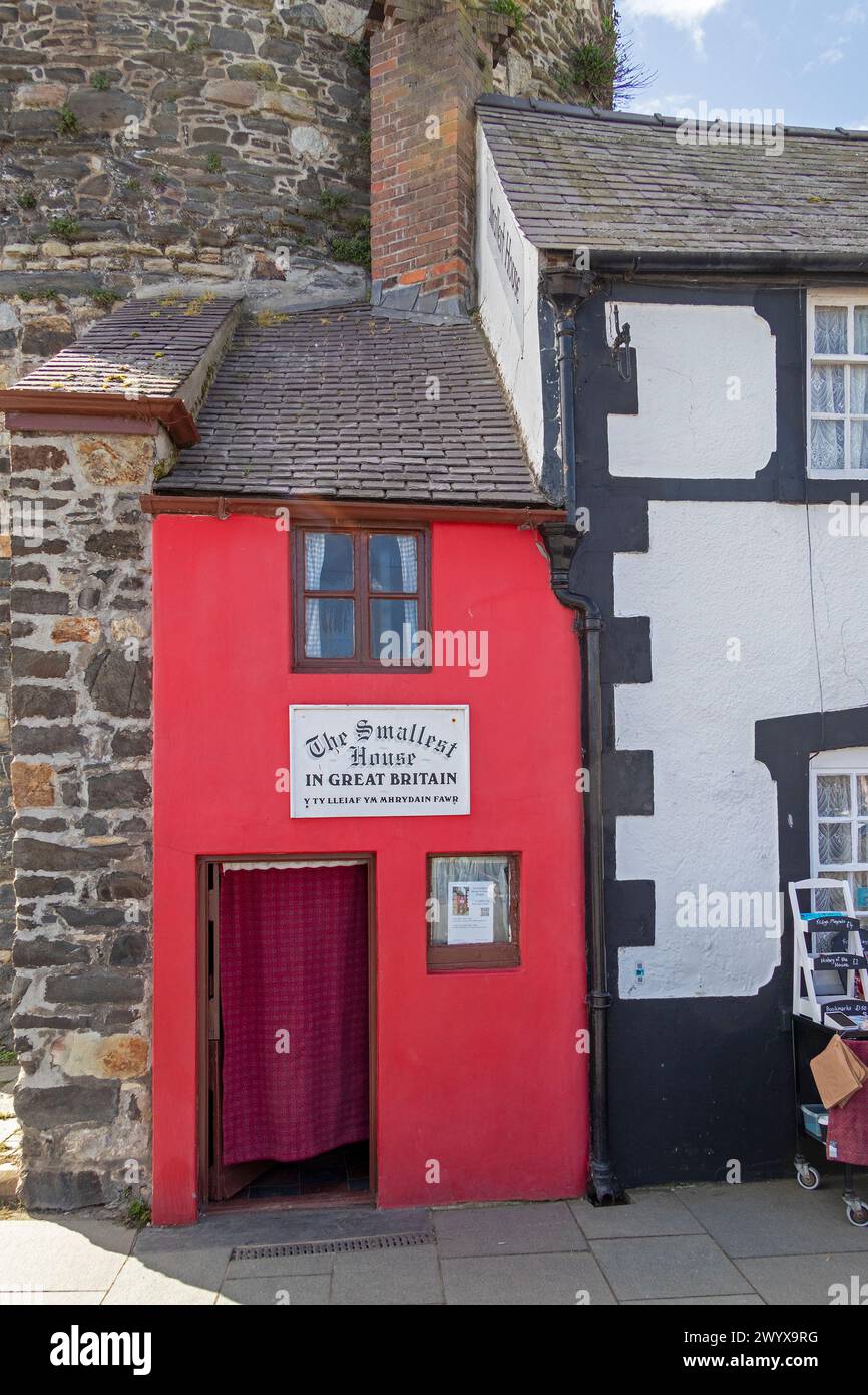 Smallest house in Great Britain, Conwy, Wales, Great Britain Stock ...
