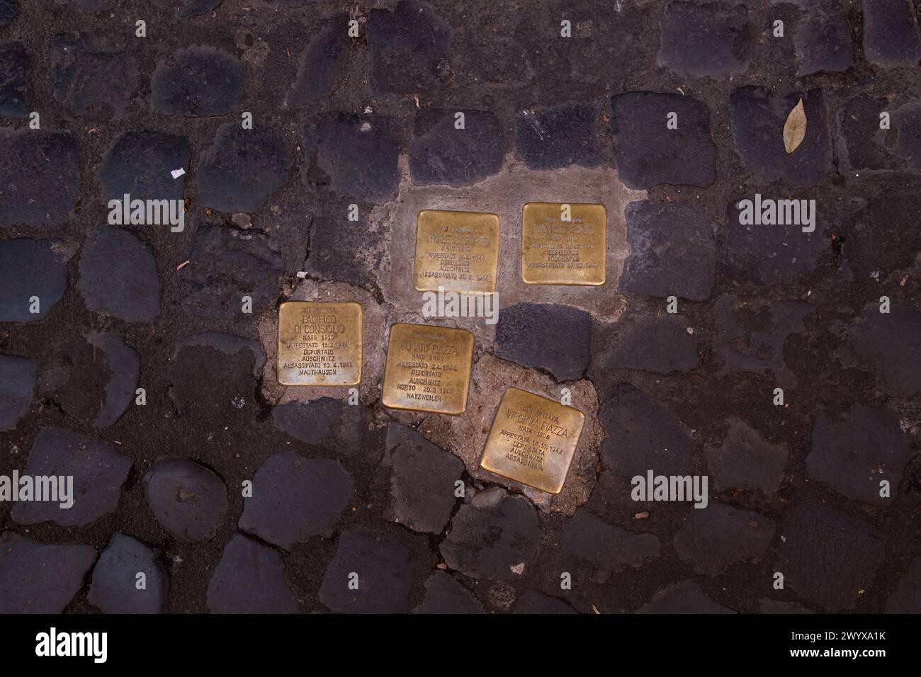 A street in the Trastevere area of Rome formerly part of the Jewish ...
