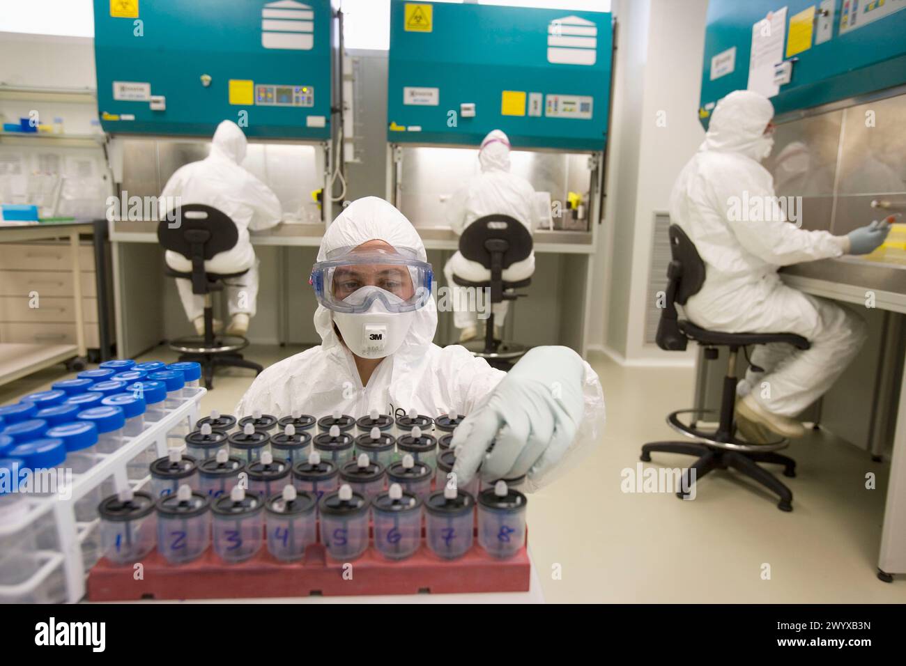 Mad cow disease and avian flu research team, Laboratory of Bio-Safety ...
