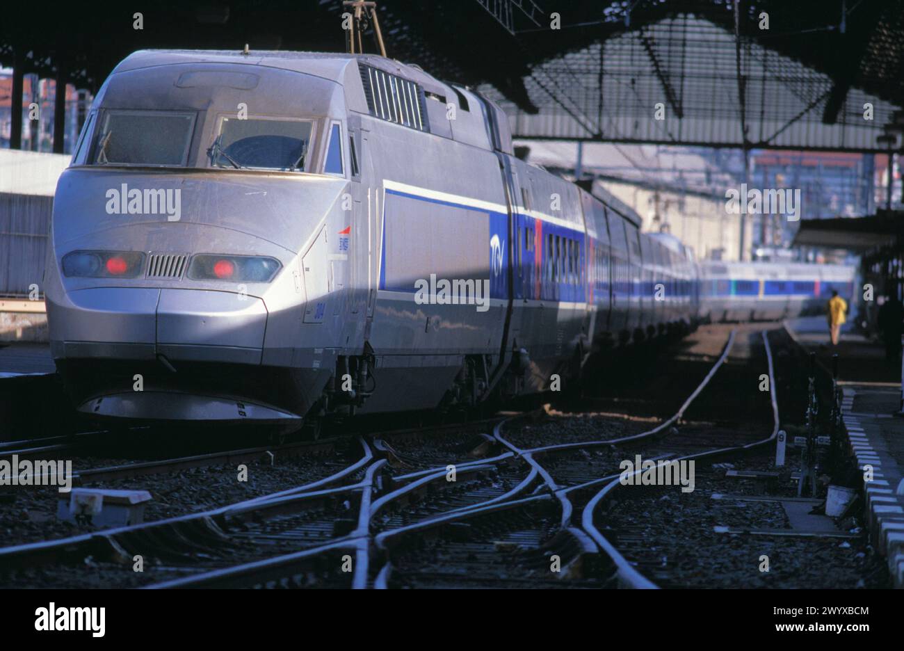 High-Speed Train. Hendaye. France Stock Photo - Alamy