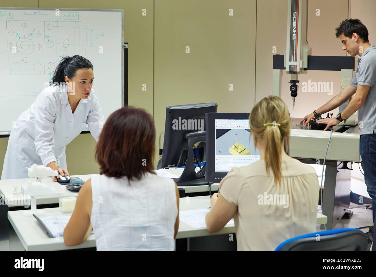 Training room. Software training course with practical Coordinate ...