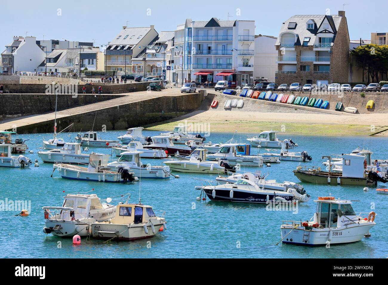 Port Haliguen, Quiberon, Cote de Morbihan, Brittany, Bretagne, France ...