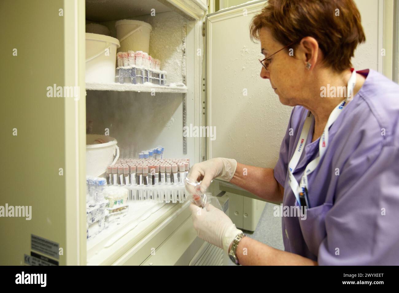Blood sample storage refrigerator hi-res stock photography and images ...
