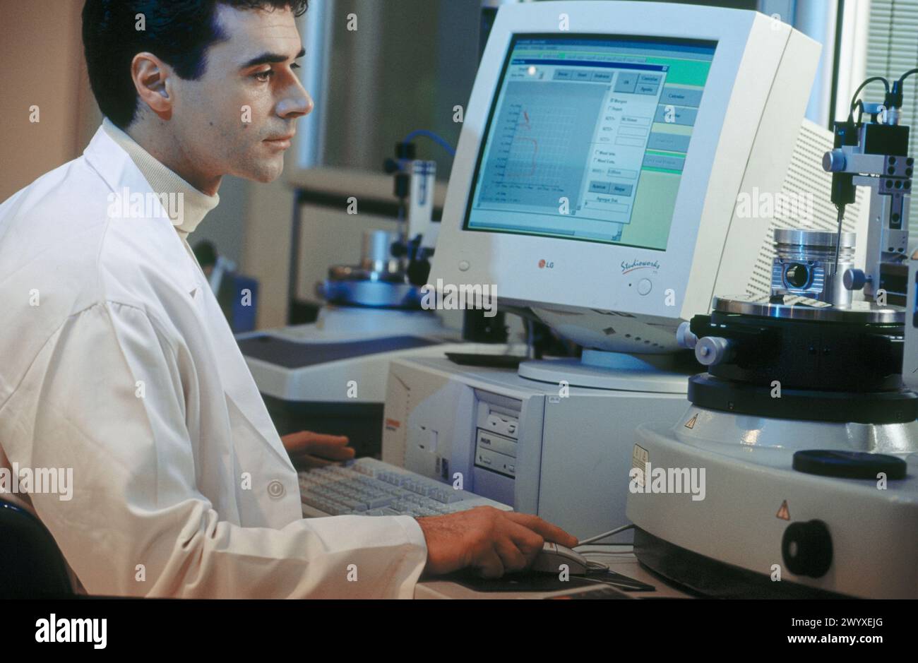 High precision metrology, coordinate measuring machine, car engine ...