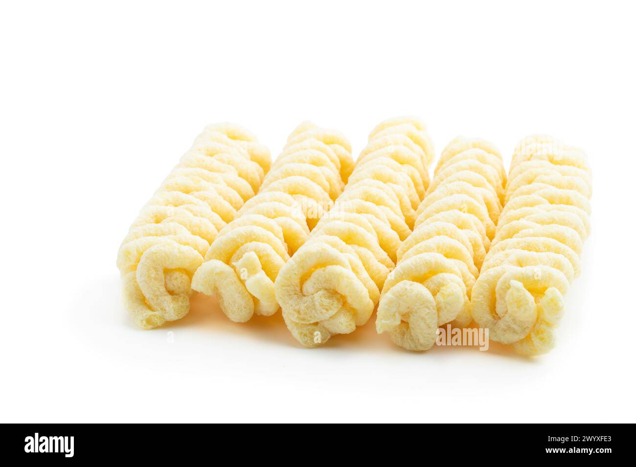 Delicious sweet corn sticks isolated on white background Stock Photo ...