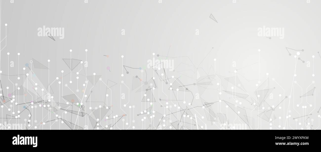 The abstract technology background for science and business ...