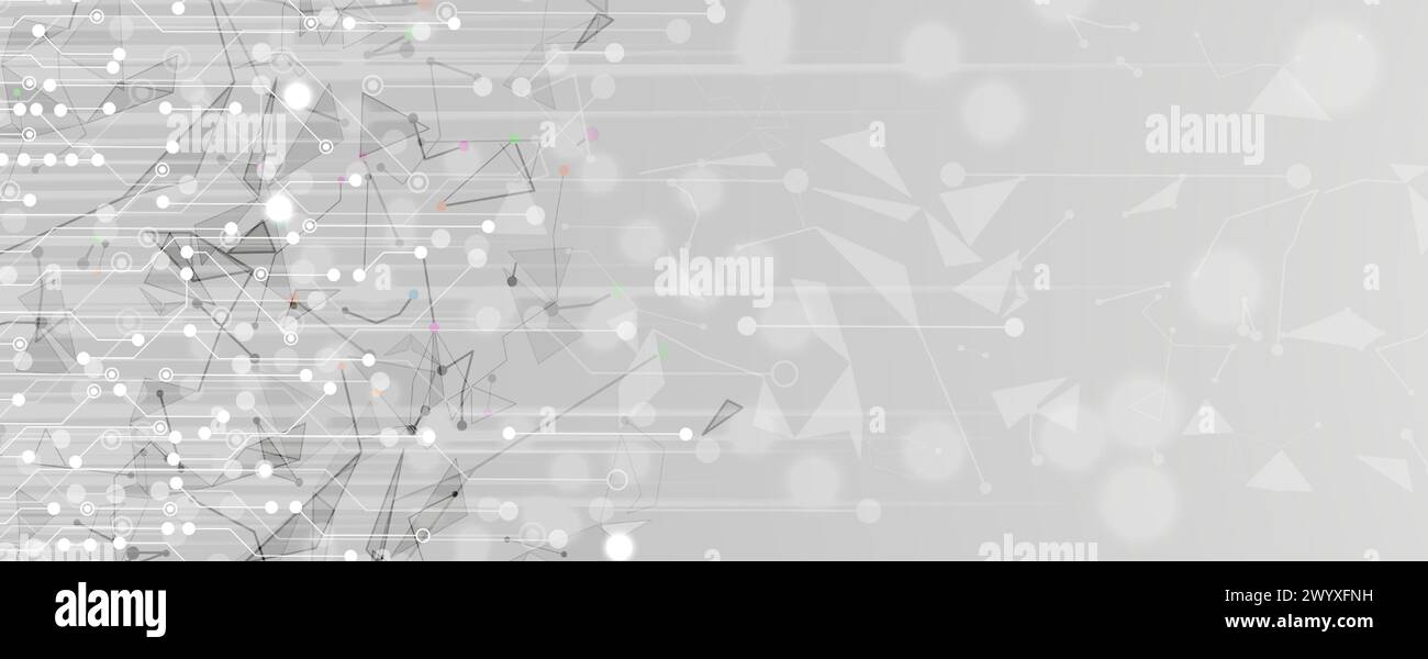 The abstract technology background for science and business ...