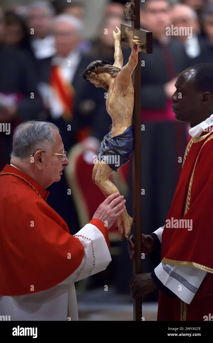 Cardinal Giuseppe Bertello the ceremony of the Good Friday Passion of ...