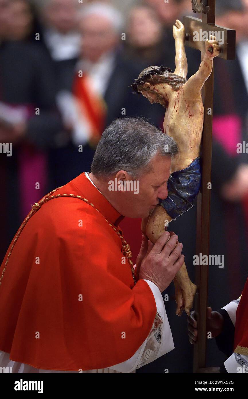 Cardinal Mario Grech, the ceremony of the Good Friday Passion of the ...